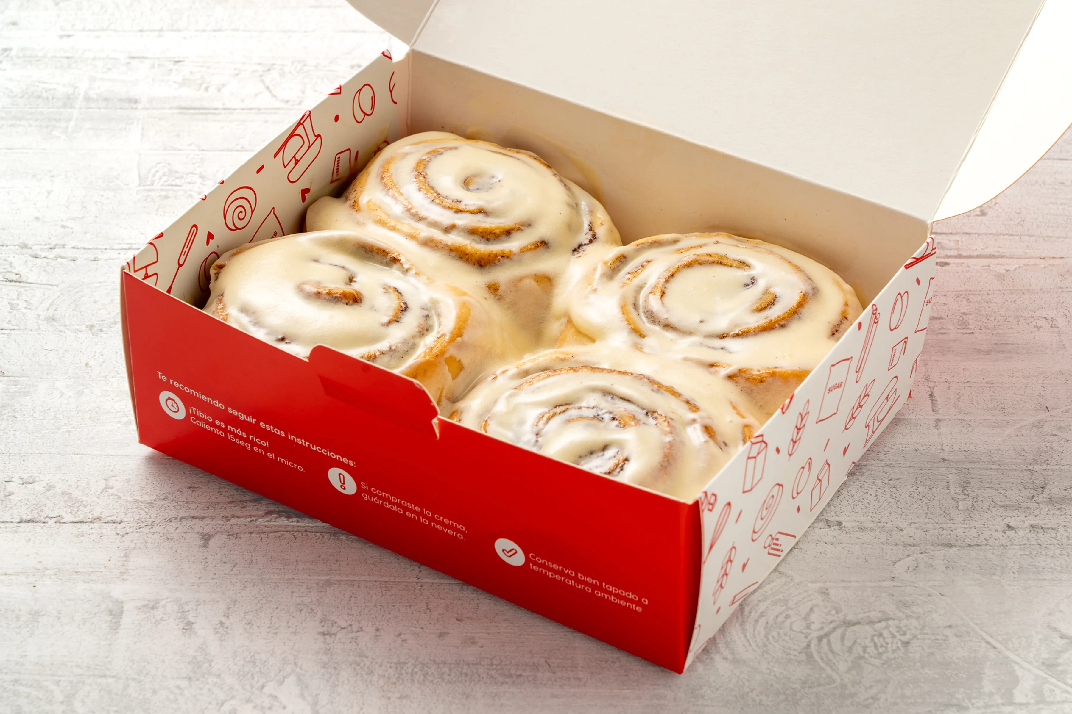 Cinnamon Roll Tradicionales X4 - Cinnamon Rolls | Rollos de canela | OH ...