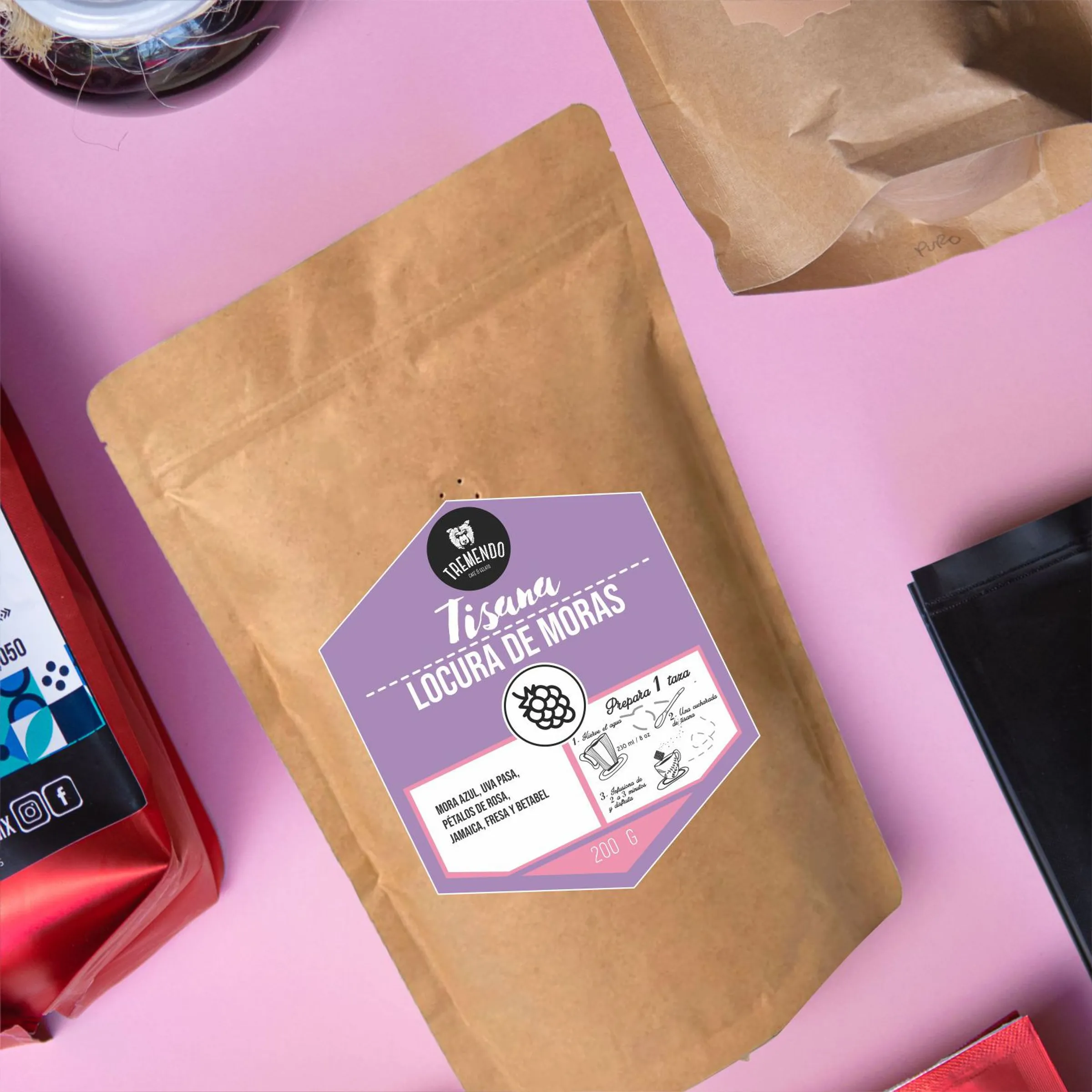 Tisana LOCURA DE MORAS | 200g - TREMENDO | Coffee shop