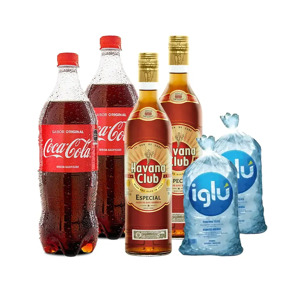 Pack 2 Ron Havana Club Añejo Especial 700 ml + 2 Coca Cola 1Lt + 2 ...