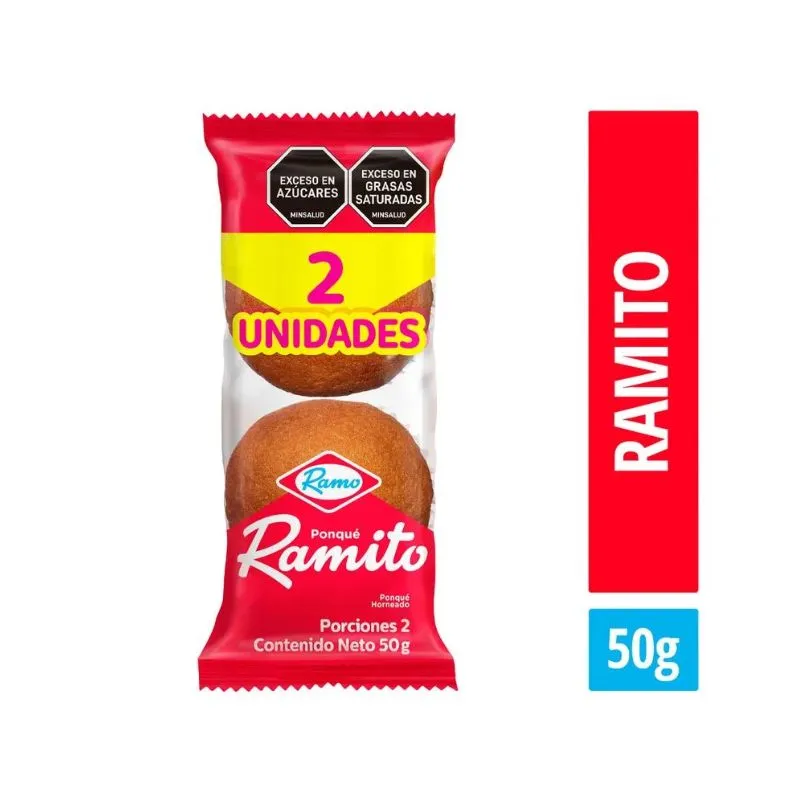 Ponque ramito ramo x 50 grs 2 unds - Supermercados La 80 | Compra online