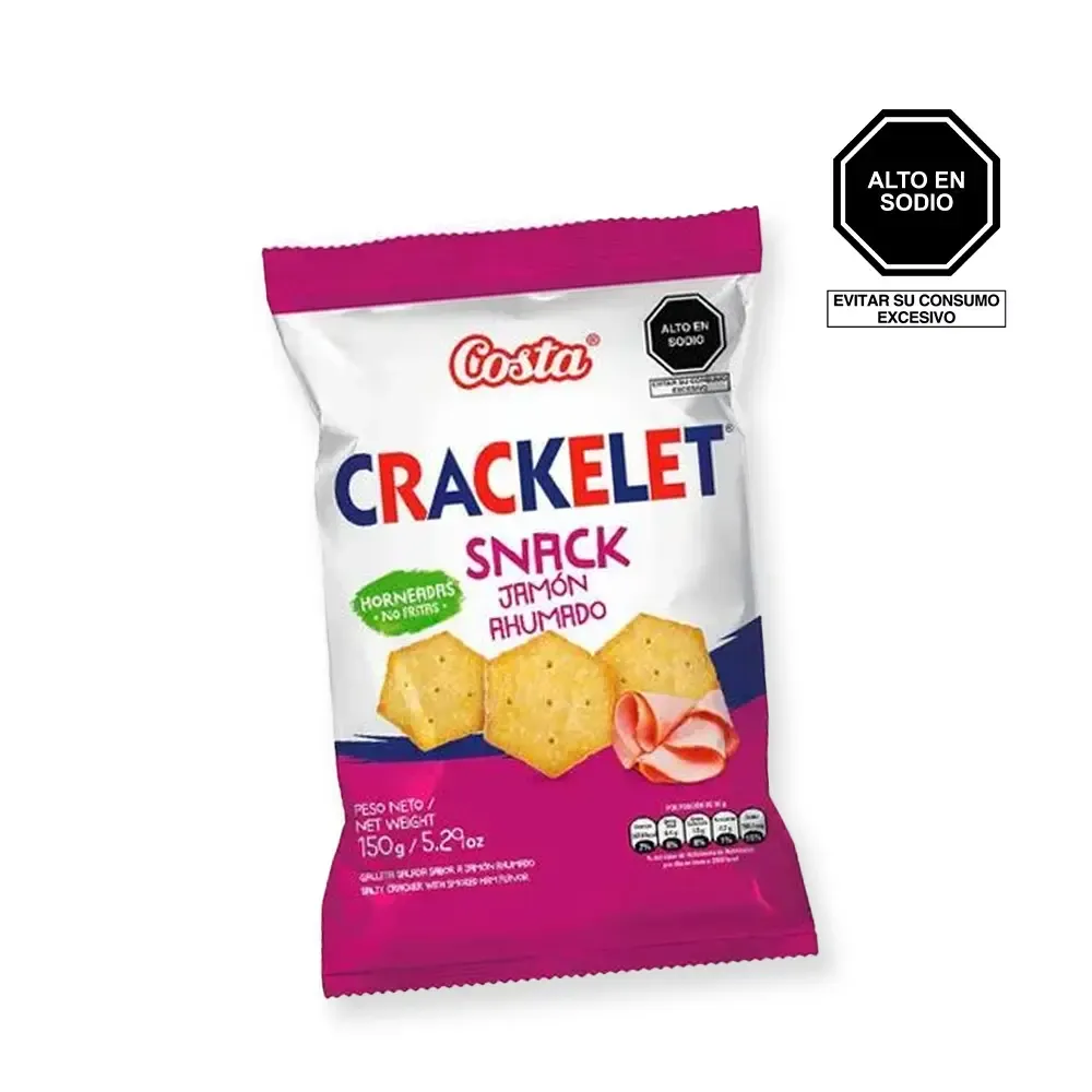 Galleta Crackelet Snack Jamon X 150 Gr - Tambo | Cada vez más cerca
