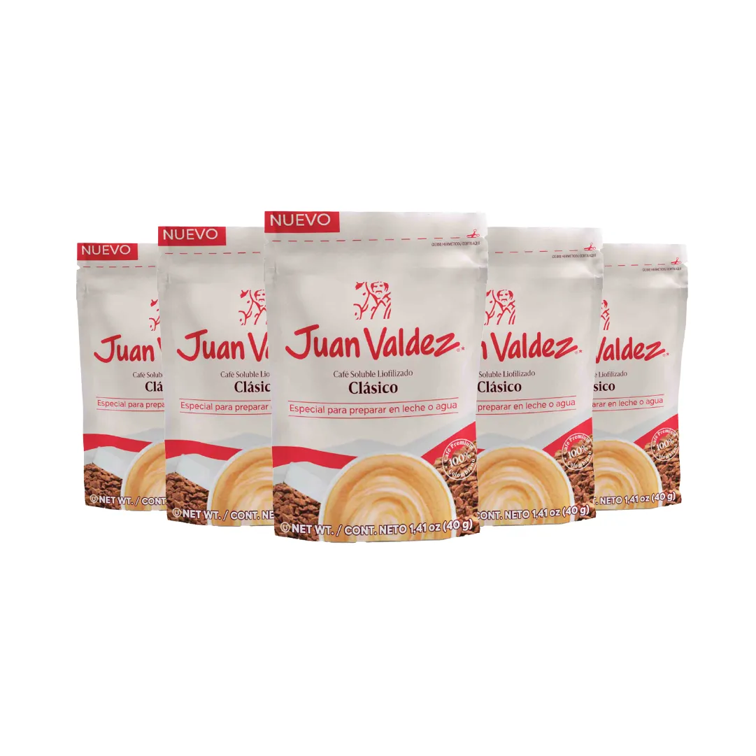 5x3 Doypack Tradicional 40g - Juan Valdez Café - Desde Colombia a Chile ...