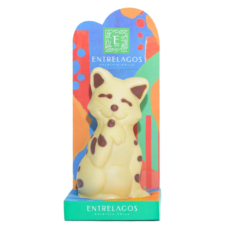 787 - Gato de chocolate blanco 90 gr. - Chocolatería Entrelagos ...