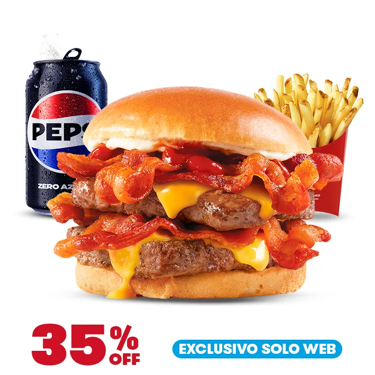 Combo Baconator 35% - Wendy's Chile - Calidad es Nuestra Receta