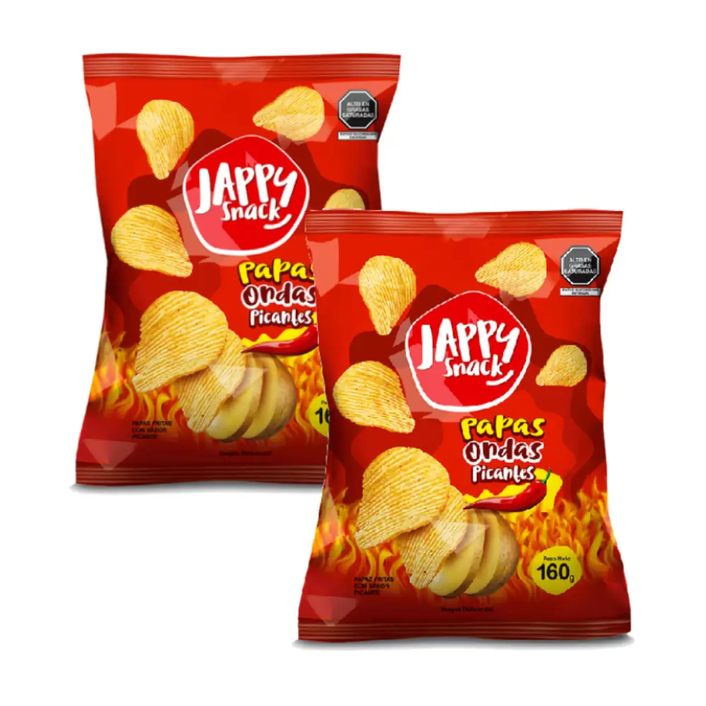 Pack (2 Papas Jappy Snack Ondas Picantes x 160 Gr) - Tambo | Cada vez ...
