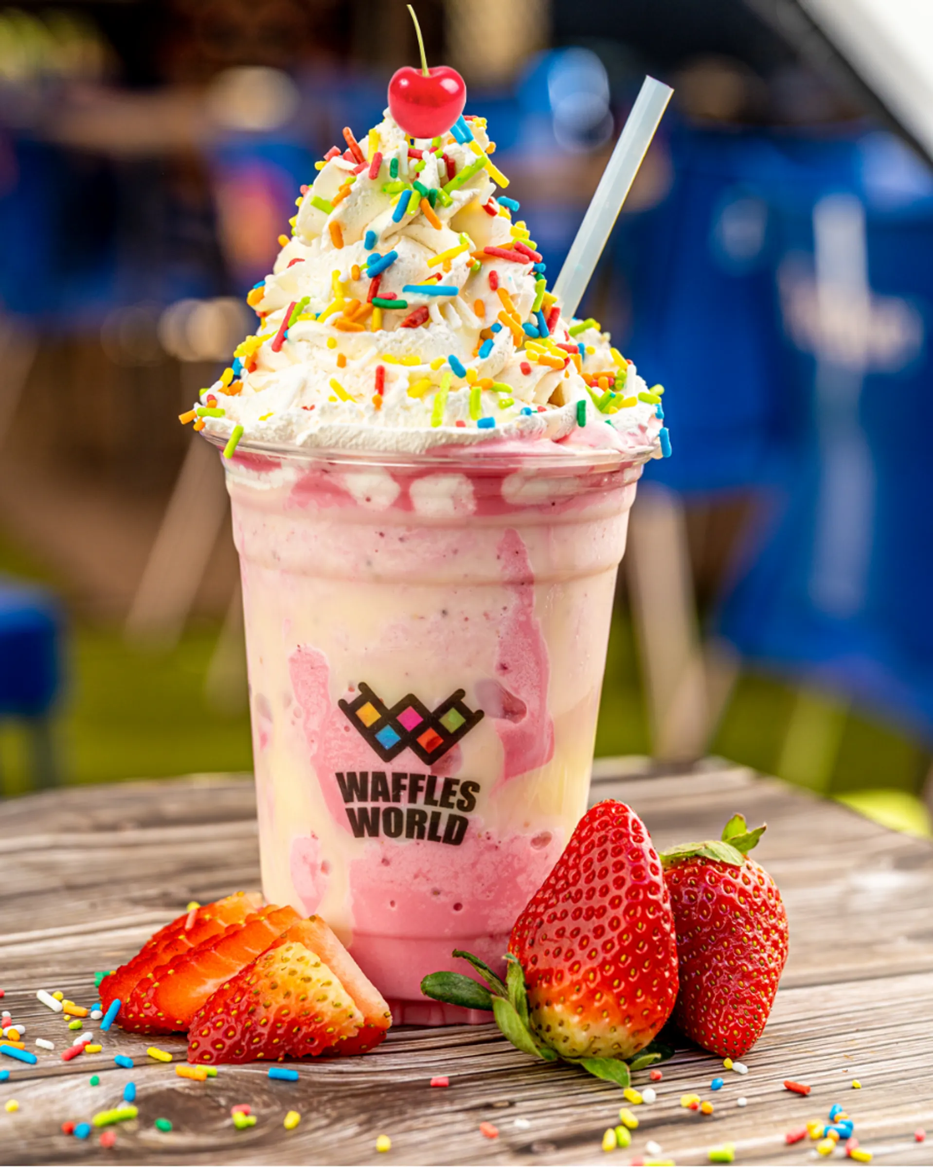 Milkshake Frutillas - WAFFLES WORLD | PIDE ONLINE