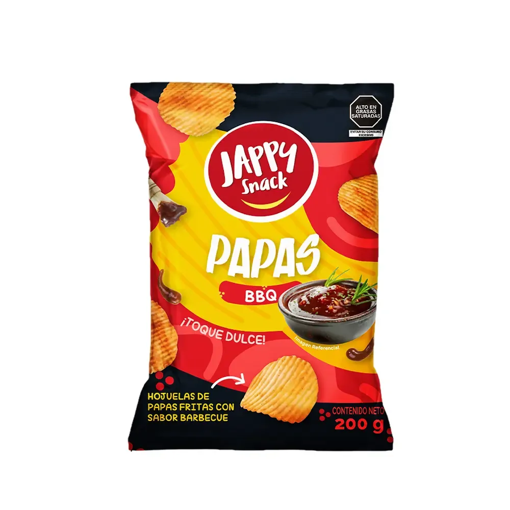 Papas Jappy Snacks BBQ 200 gr - Tambo | Cada vez más cerca