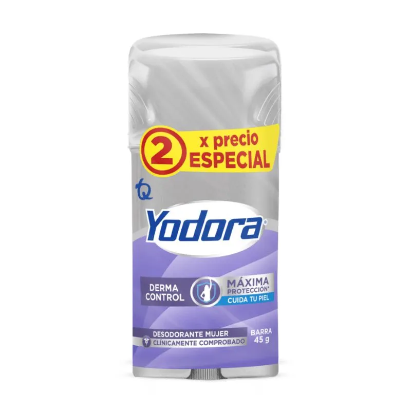 2 DESODORANTE BARRA YODORA DERMA CONTROL 50G MUJER - Supermercados La ...