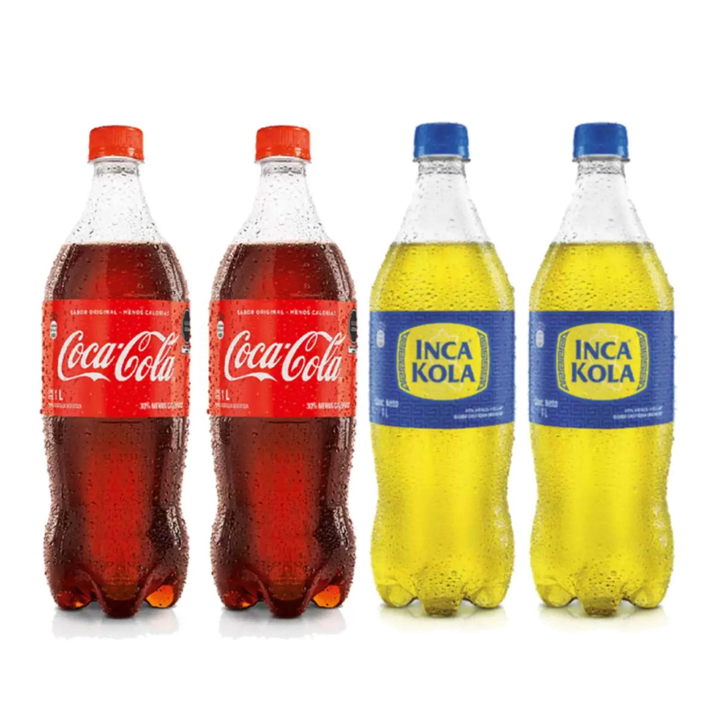 Pack (2 Coca Cola x 1 Lt + 2 Inca Kola x 1 Lt) - Tambo & Yape | Cada ...