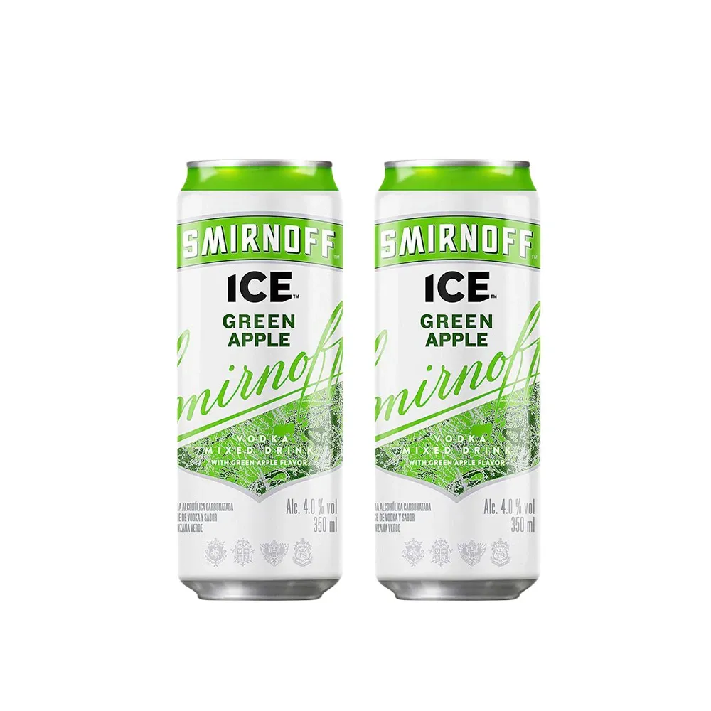 Pack (2 Rtd Smirnoff Ice Green Apple Lata x 350 Ml) - Tambo | Cada vez ...