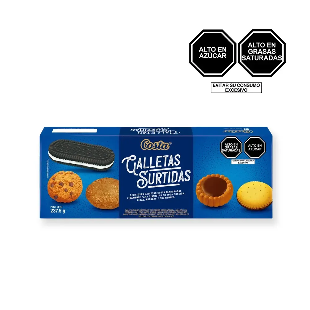 Galleta Costa Surtida Caja Azul X 237.5 Gr - Tambo | Cada vez más cerca