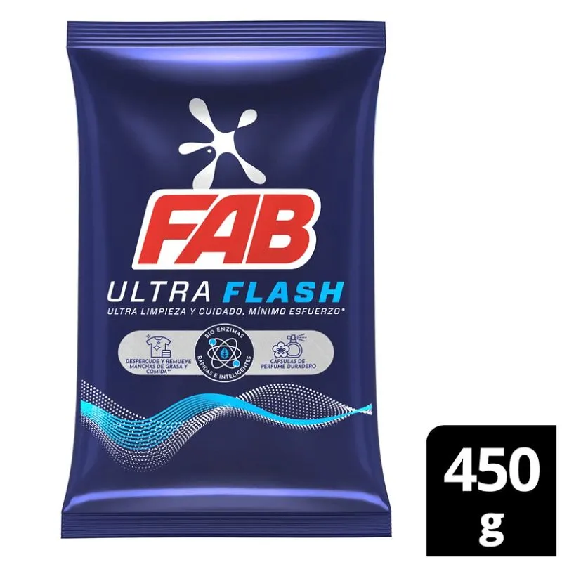 DETERGENTE FAB ULTRA FLASH 450G - Supermercados La 80 | Compra online