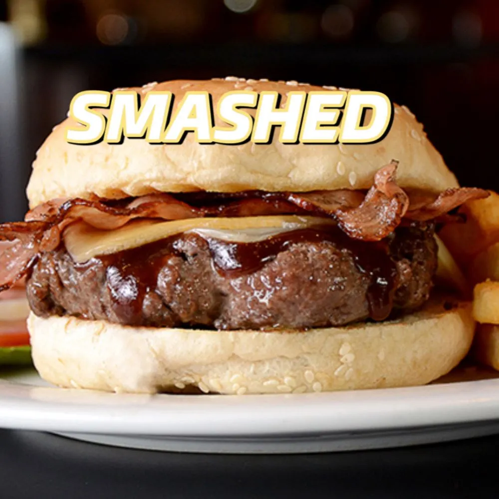 Smashed BBQ Burger - Sports Planet Bar Restaurante