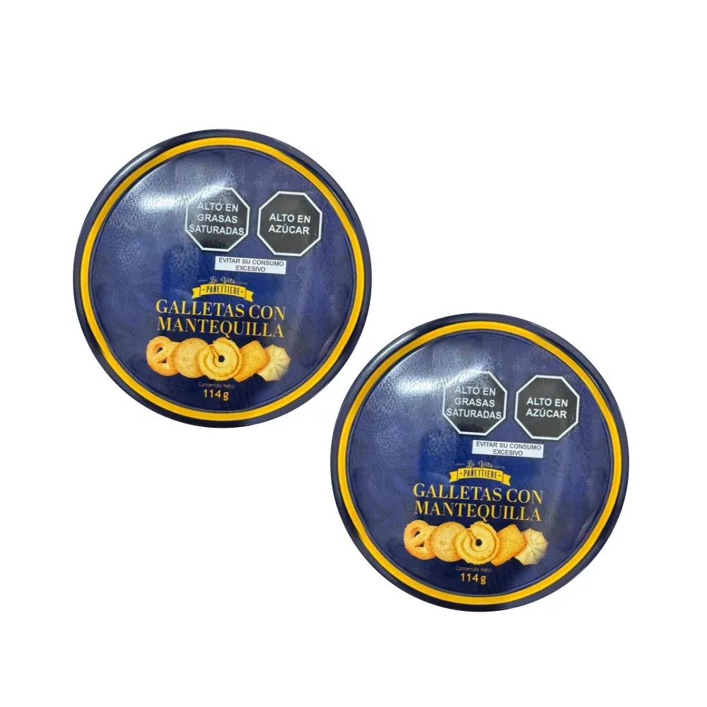 Pack (2 Galletas De Mantequilla 6% La Vita Panettiere Lata Azul Y ...