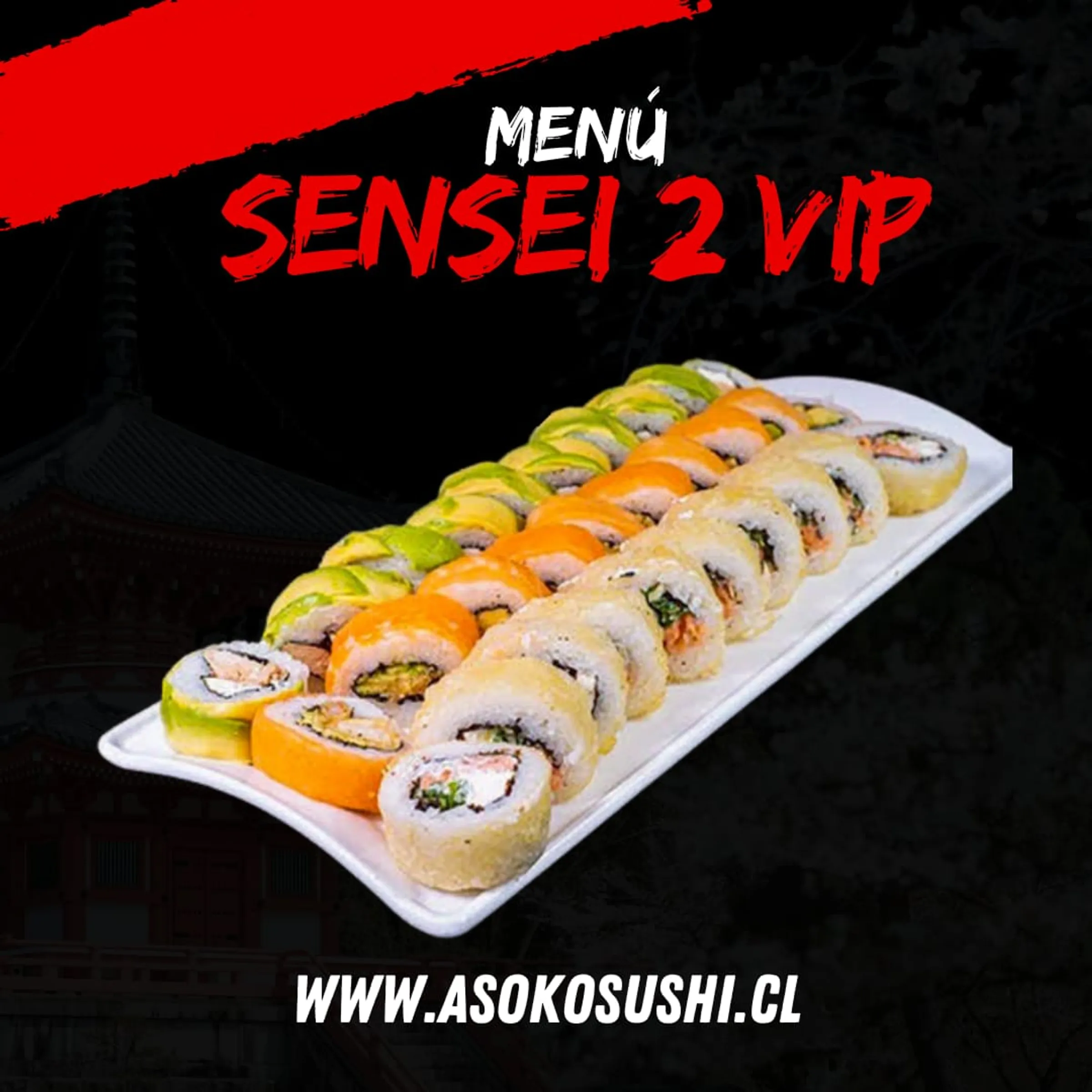 Menú Sensei 2 Vip - Asoko Sushi | Pide online
