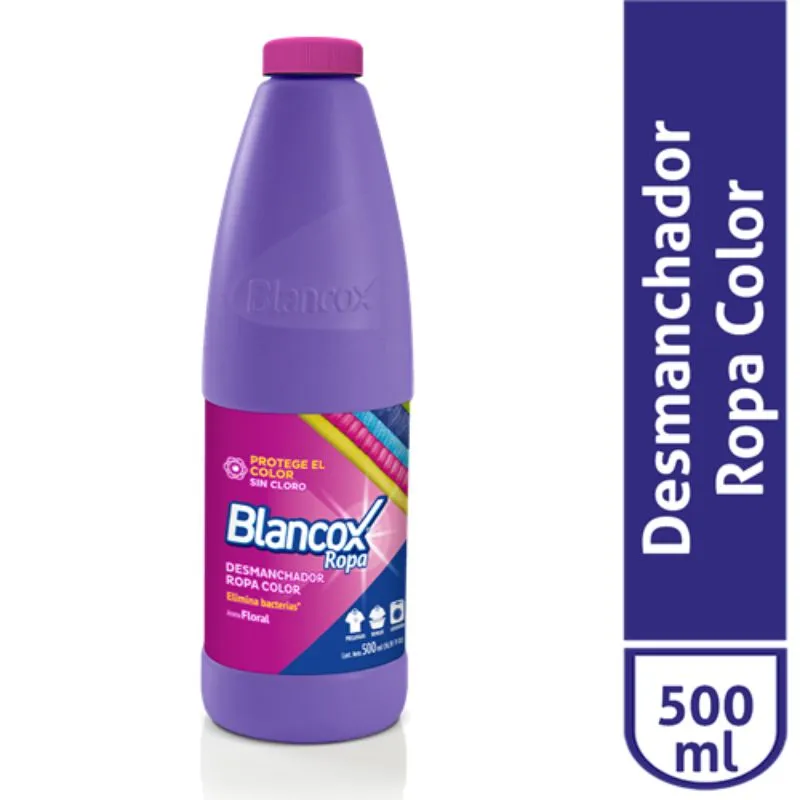 DESMANCHADOR BLANCOX FLORAL 500ML ROPA COLOR - Supermercados La 80 ...