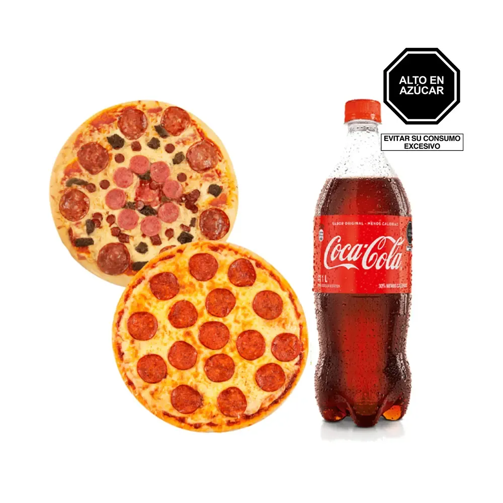 Pack (1 Pizza Familiar Carnívora + 1 Coca Cola x 1 Lt + 1 Pizza ...