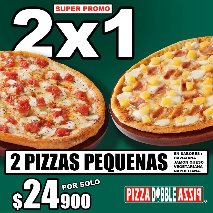 PROMO 2X1 PERSONALES - Pizza doble pizza | Restaurante