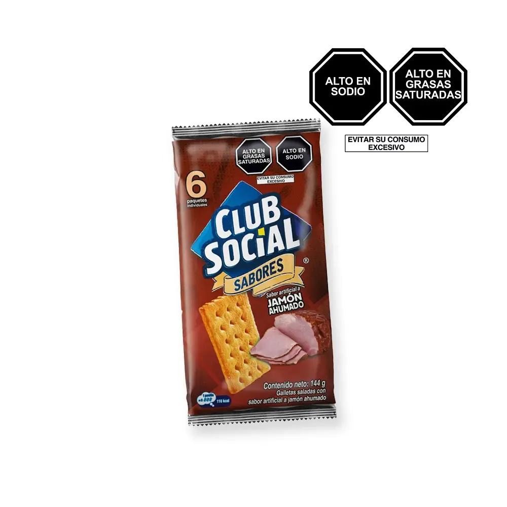 Galleta Club Social Saborizadas Jamon Ahumado X 24 Gr - Tambo | Cada ...