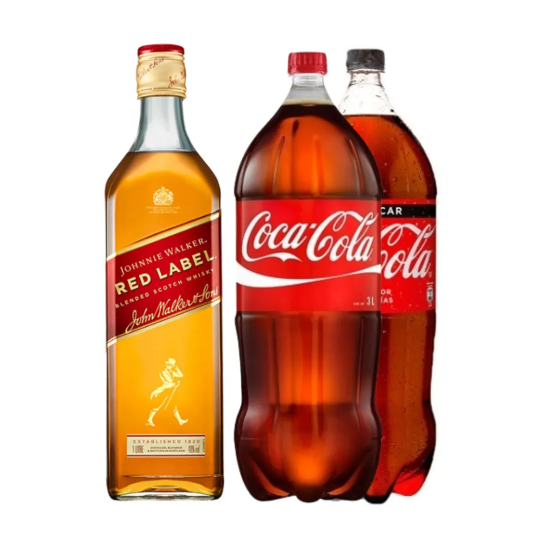 Johnnie Walker Red Label 1 Litro + Bebida 3 Litros - Destilería ...