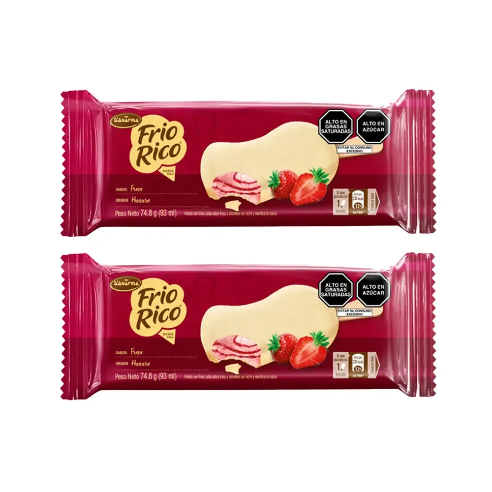 Pack 2 Helado Frio Rico Fresa Paleta 93 Ml - Tambo | Cada vez más cerca