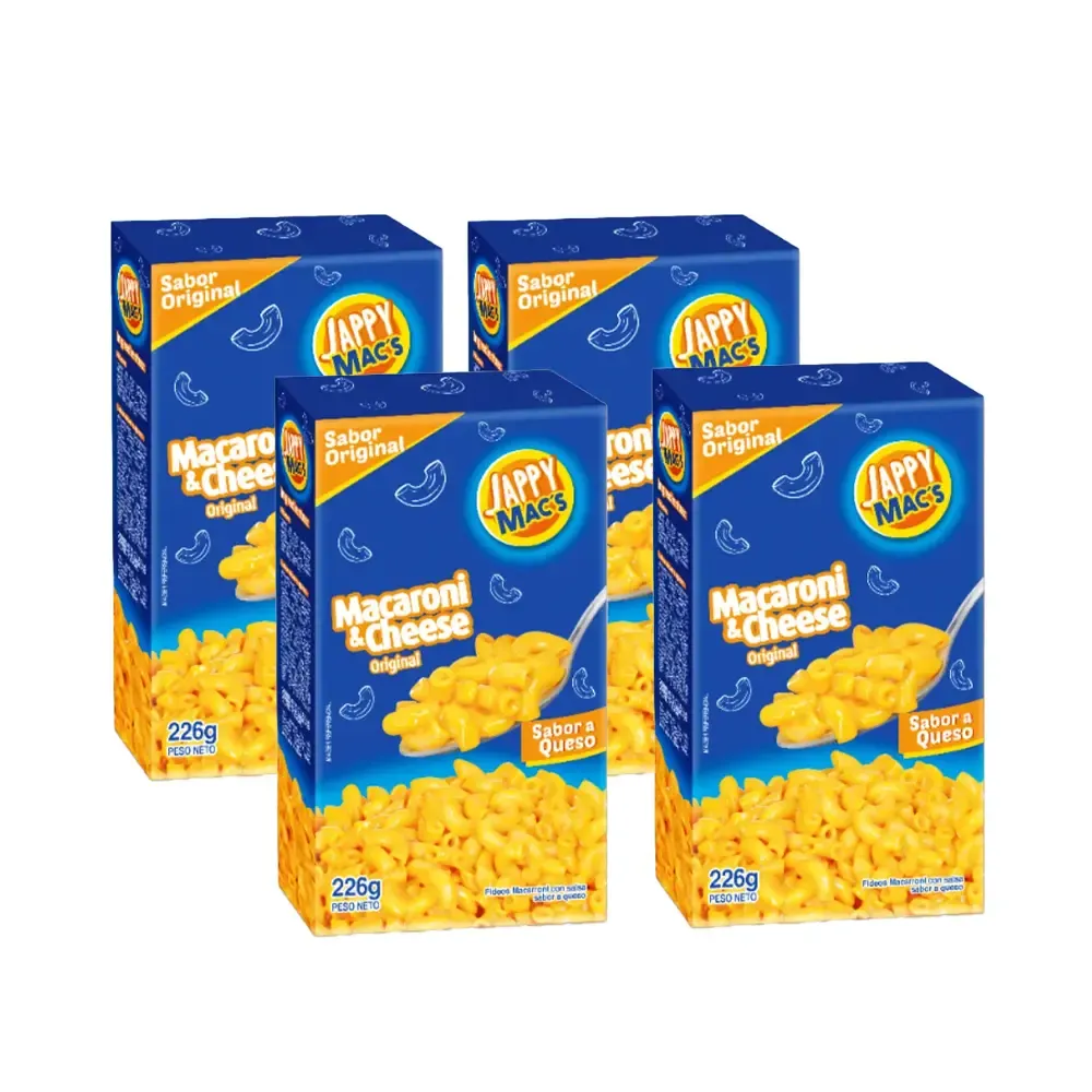 Pack 4 Macaroni & Cheese Jappy Macs Original 226 Gr - Tambo | Cada vez más cerca