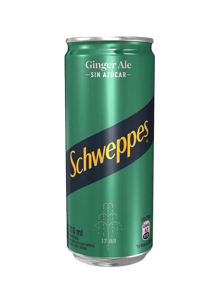 Schweppes Ginger Ale Sin Azúcar 310 ml. - Thelivery | Pide online