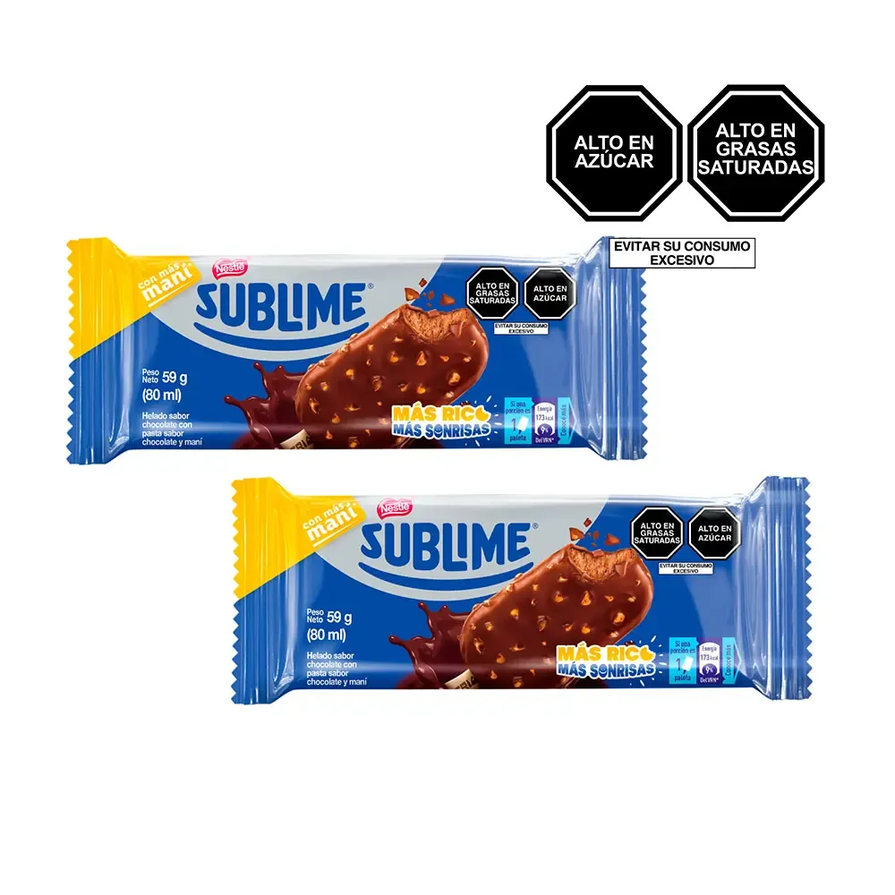 Pack (2 Helado Sublime X 80 Ml) - Tambo | Cada vez más cerca