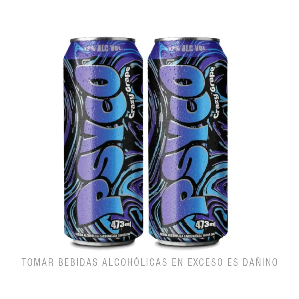 Pack (2 Rtd Psyco Crazy Grape x 473 Ml) - Tambo | Cada vez más cerca