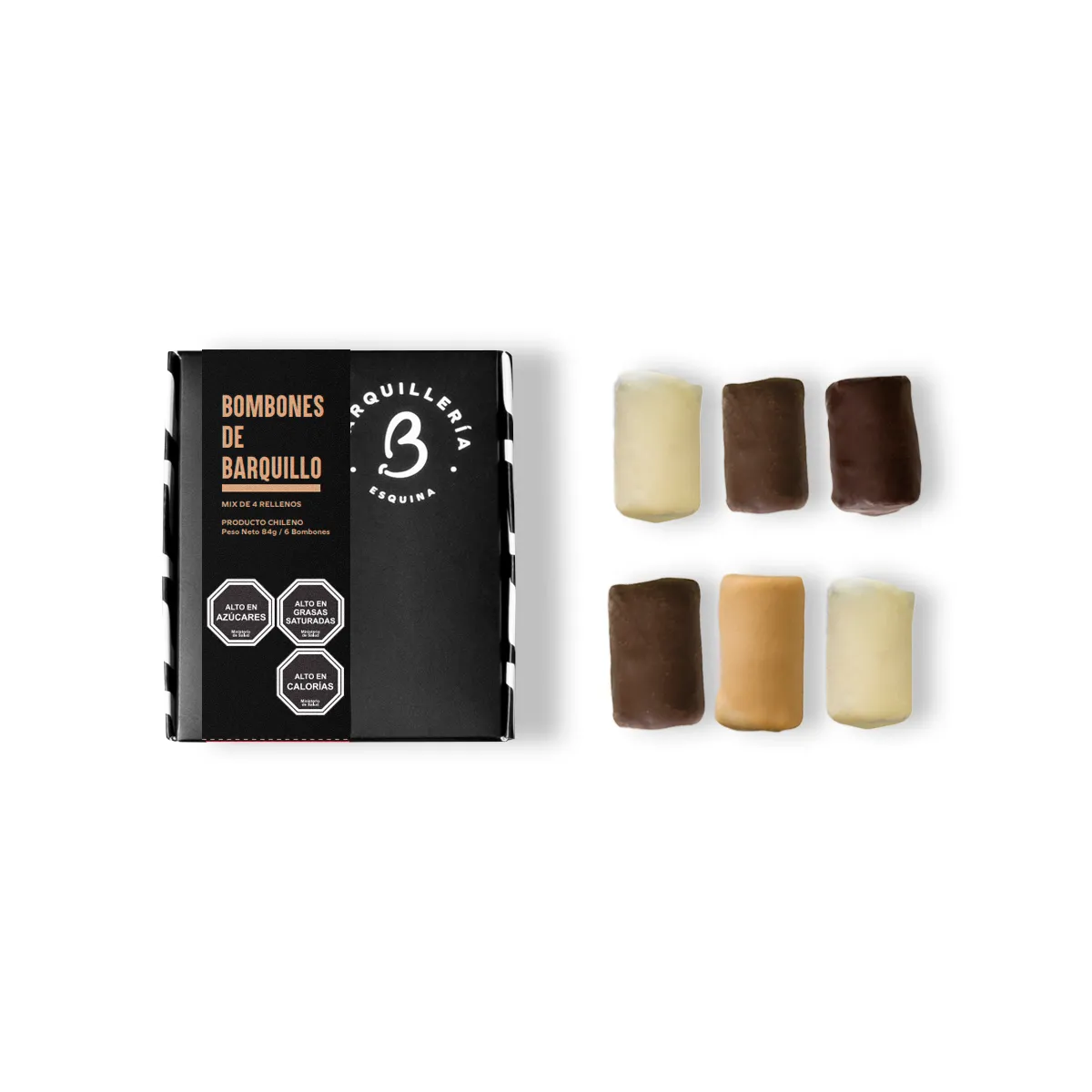 Bombones de barquillo 6U - Barquillería Esquina. Lo rico se disfruta ...