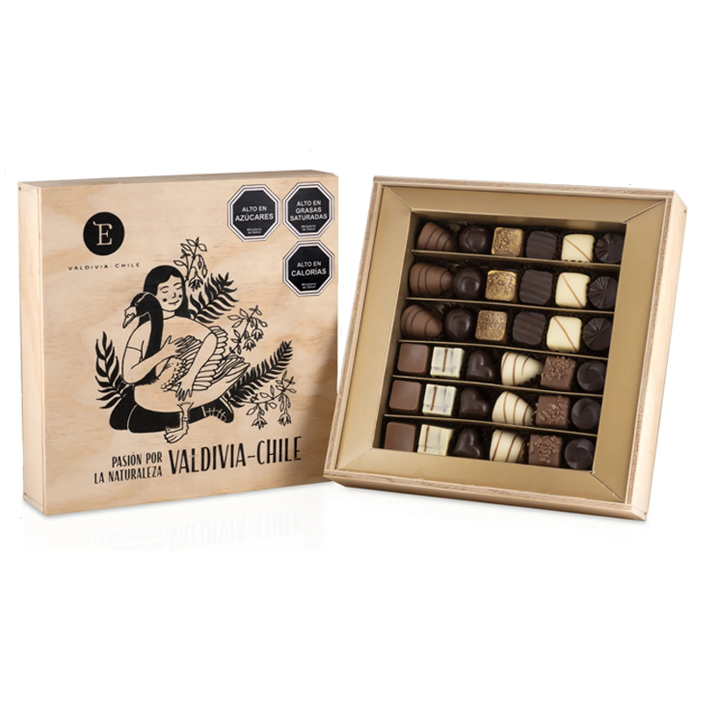 657 - Caja bombones 360 gr. - Chocolatería Entrelagos - Chocolates y ...
