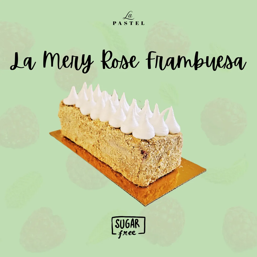 Lingote Mery Rose Frambuesa SIN AZÚCAR - La Pastel | Pide online