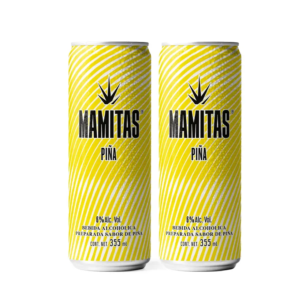 Pack 2 RTD Mamitas 6% Vol. Piña 355ml - Tambo | Cada vez más cerca