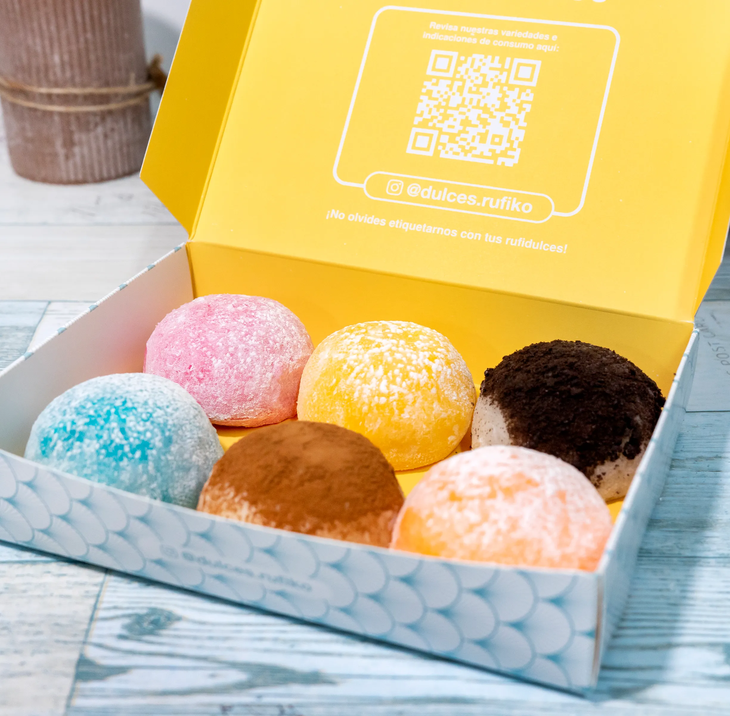 6 mochis - Dulces Rufiko | Pastelería japonesa