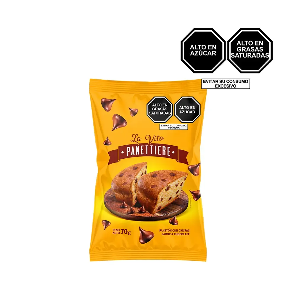 Paneton Con Chispas De Chocolate La Vita Panettiere Mini X 70 Gr ...