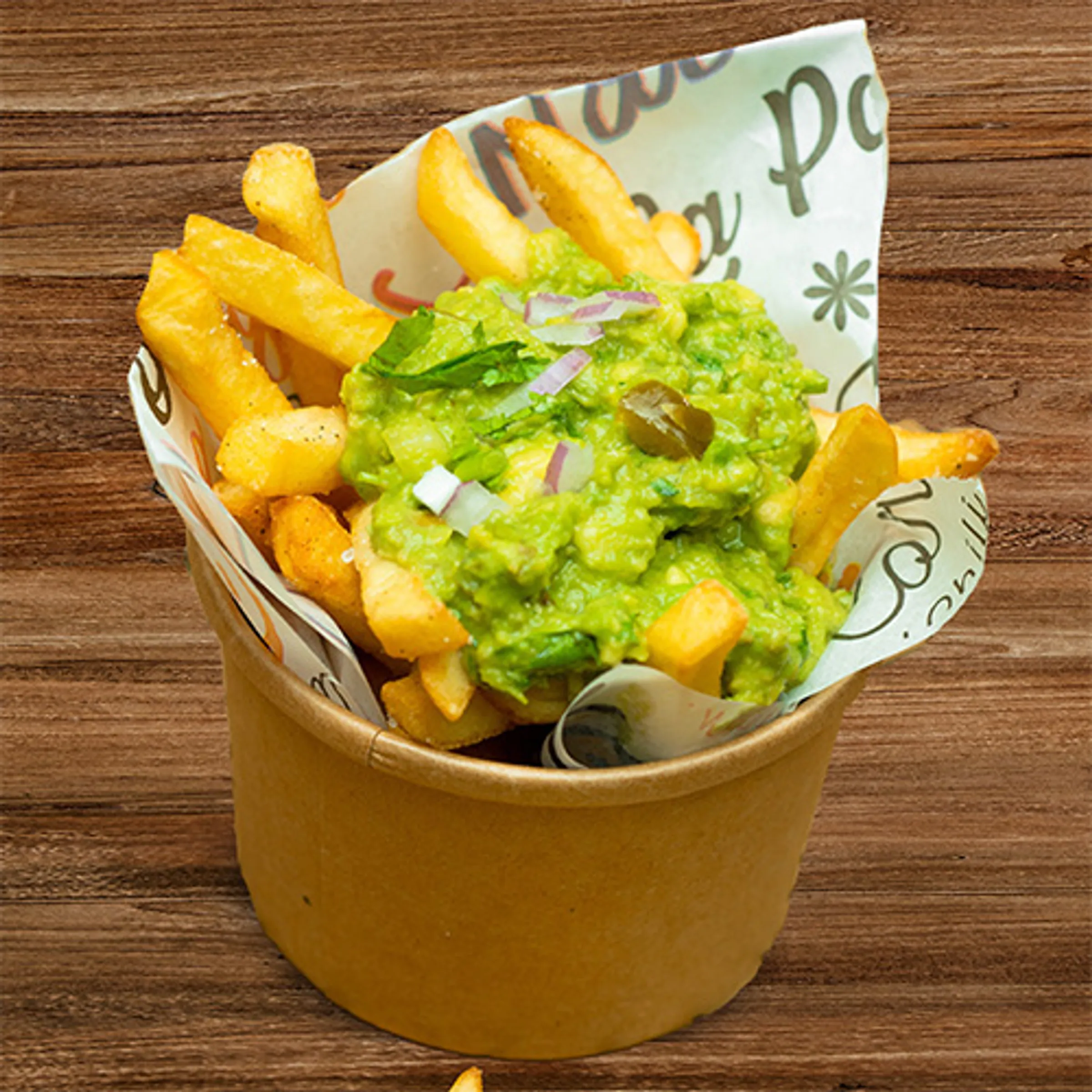Papas Fritas Individual Guacamole🌶️ - Tommy Beans - Burritos, tacos y bowls