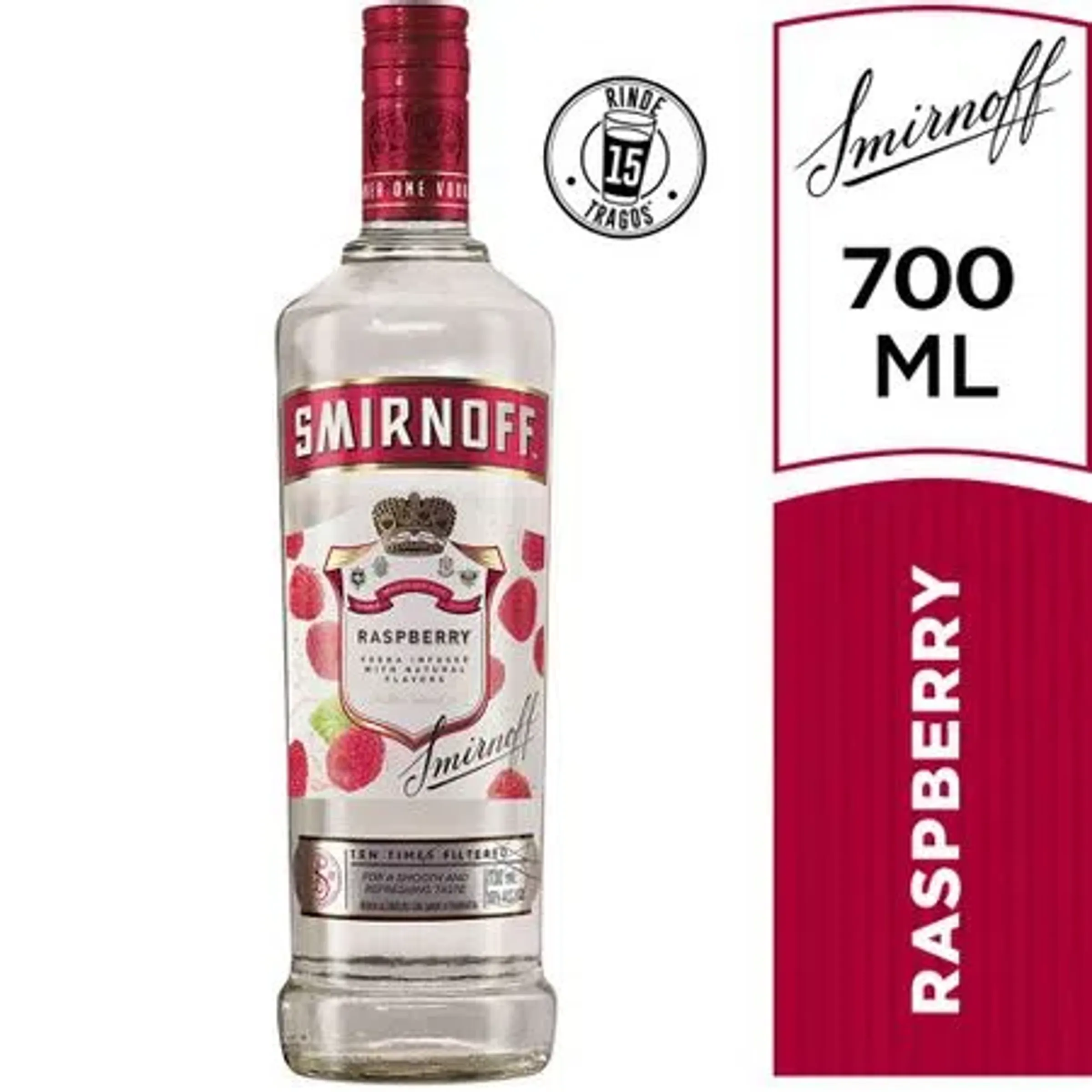 Vodka Smirnoff Raspberry 700 ml - Tambo | Cada vez más cerca