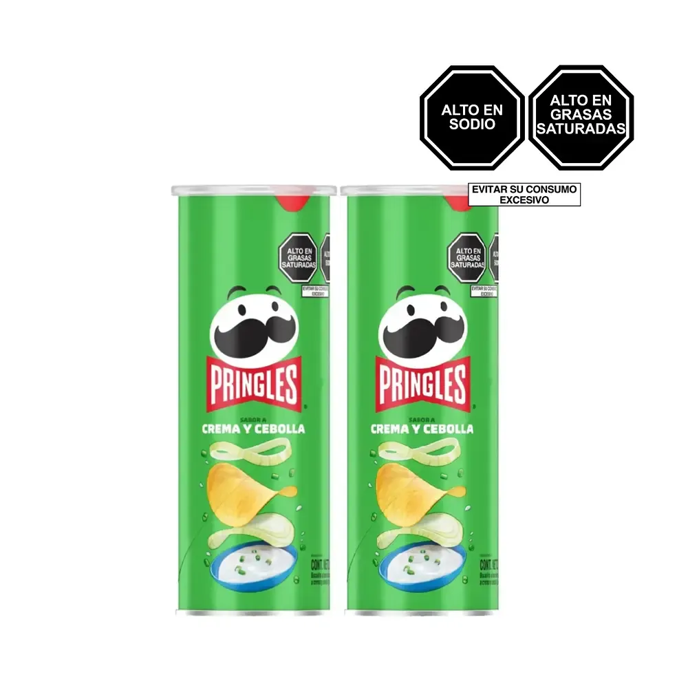 Pack (2 Papas Pringles Sour&Cream Onion x 109 Gr) - Tambo | Cada vez ...
