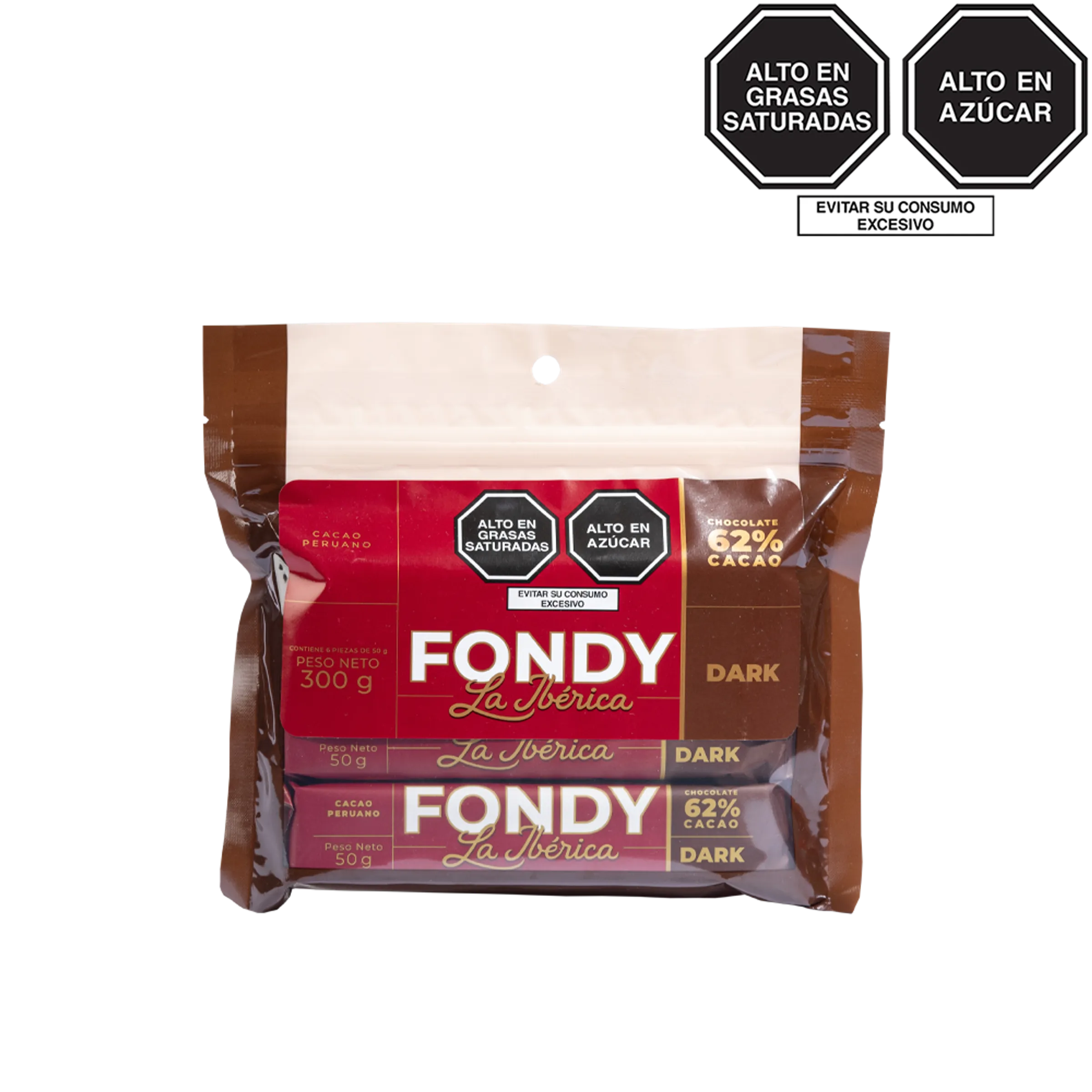 Fondy Dark 50 g x 6 pzs - La Ibérica - Tienda Online