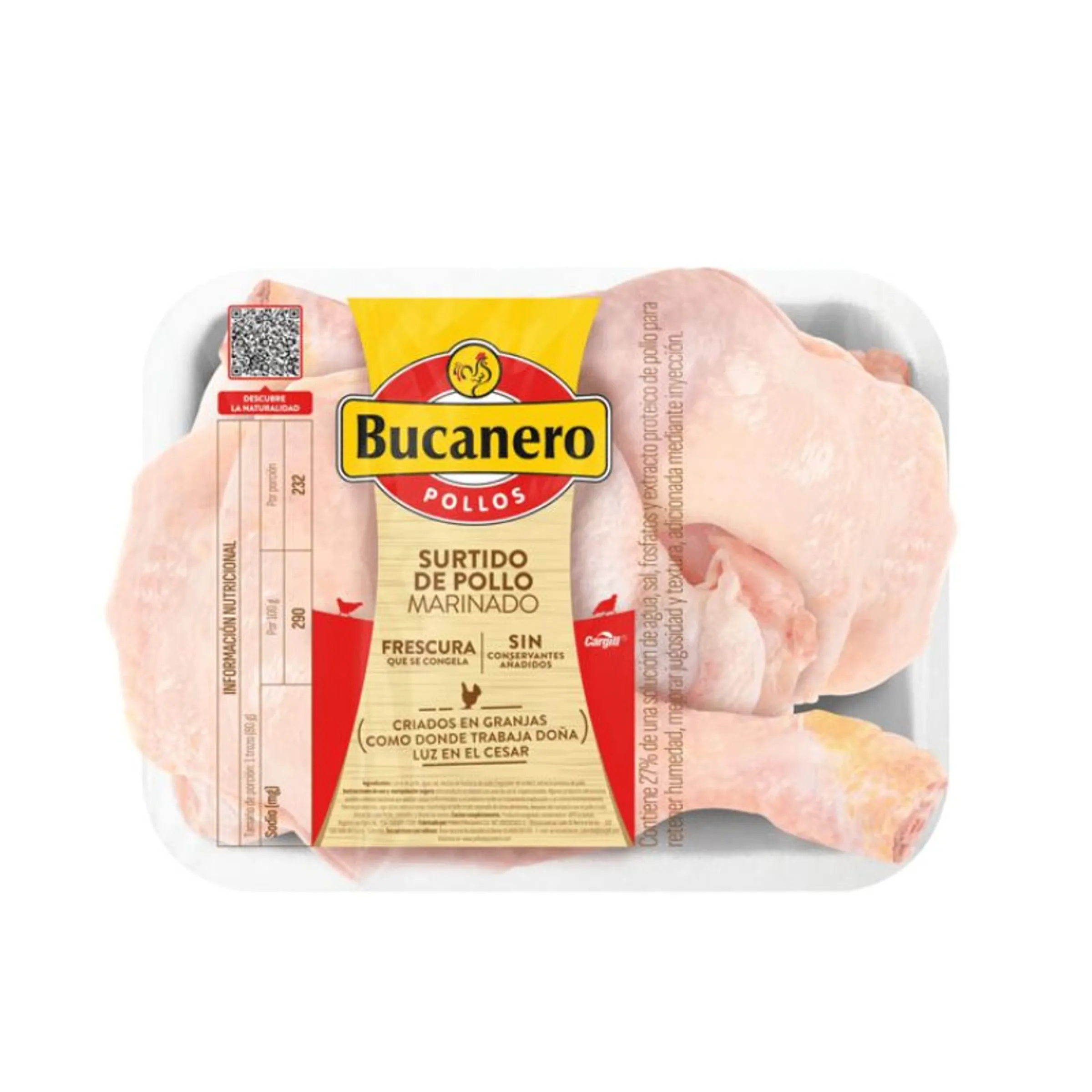 SURTIDO DE POLLO BUCANERO MARINADO X 500 GR - Supermercados La 80 ...
