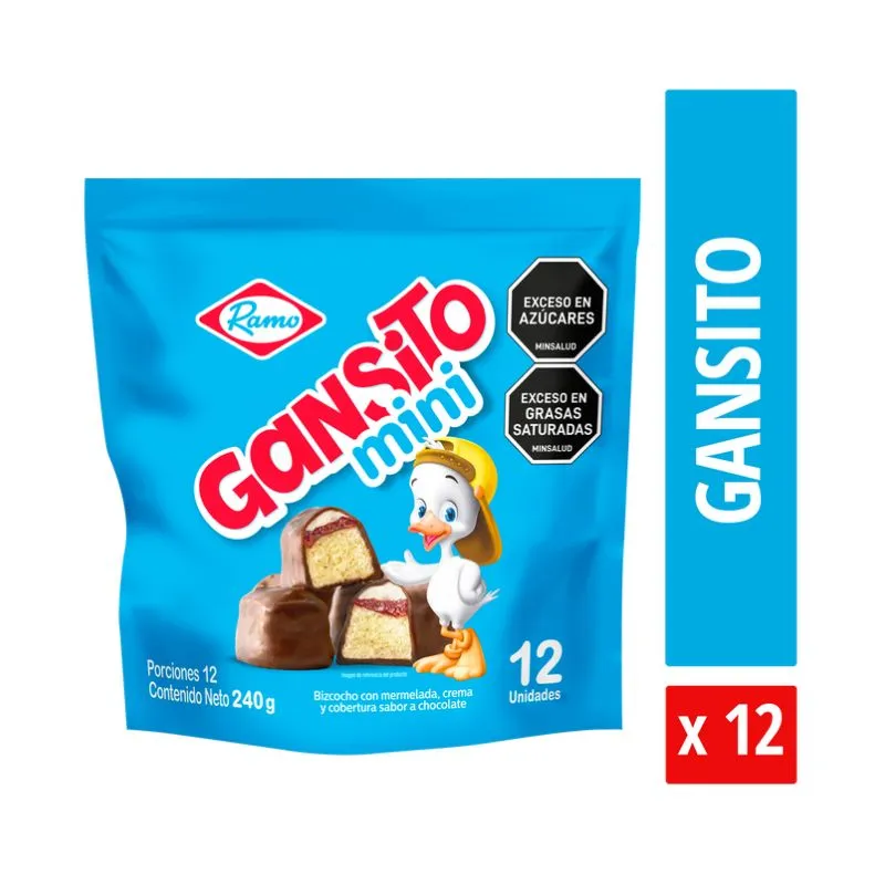 12 bizcocho relleno gansito ramo mini x 20 grs - Supermercados La 80 ...