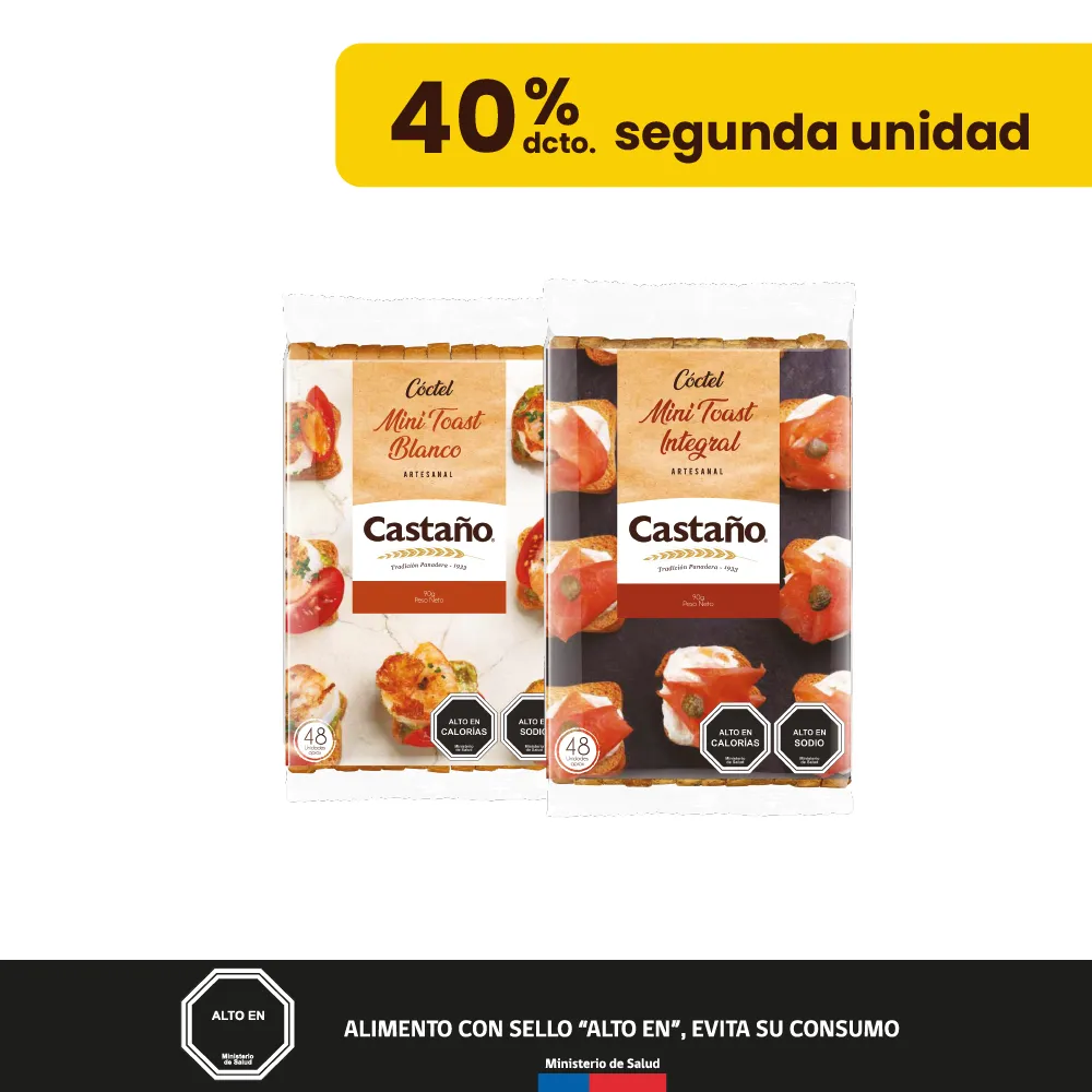 Pack 2 Mini Toast - Castaño - Desde 1933