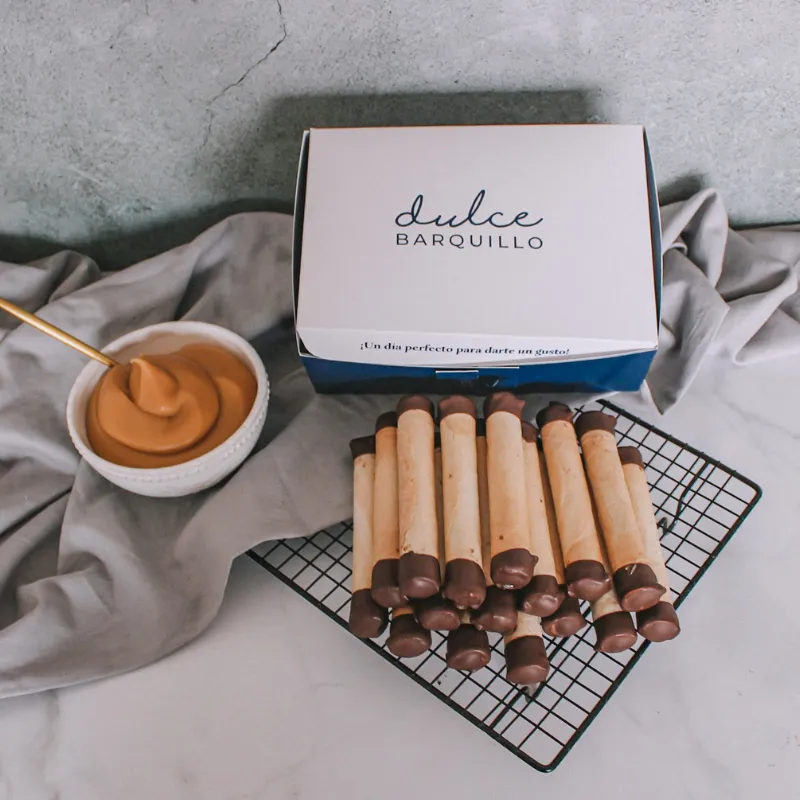 16 Barquillos Enteros Manjar Casero - Dulce Barquillo | Compra online