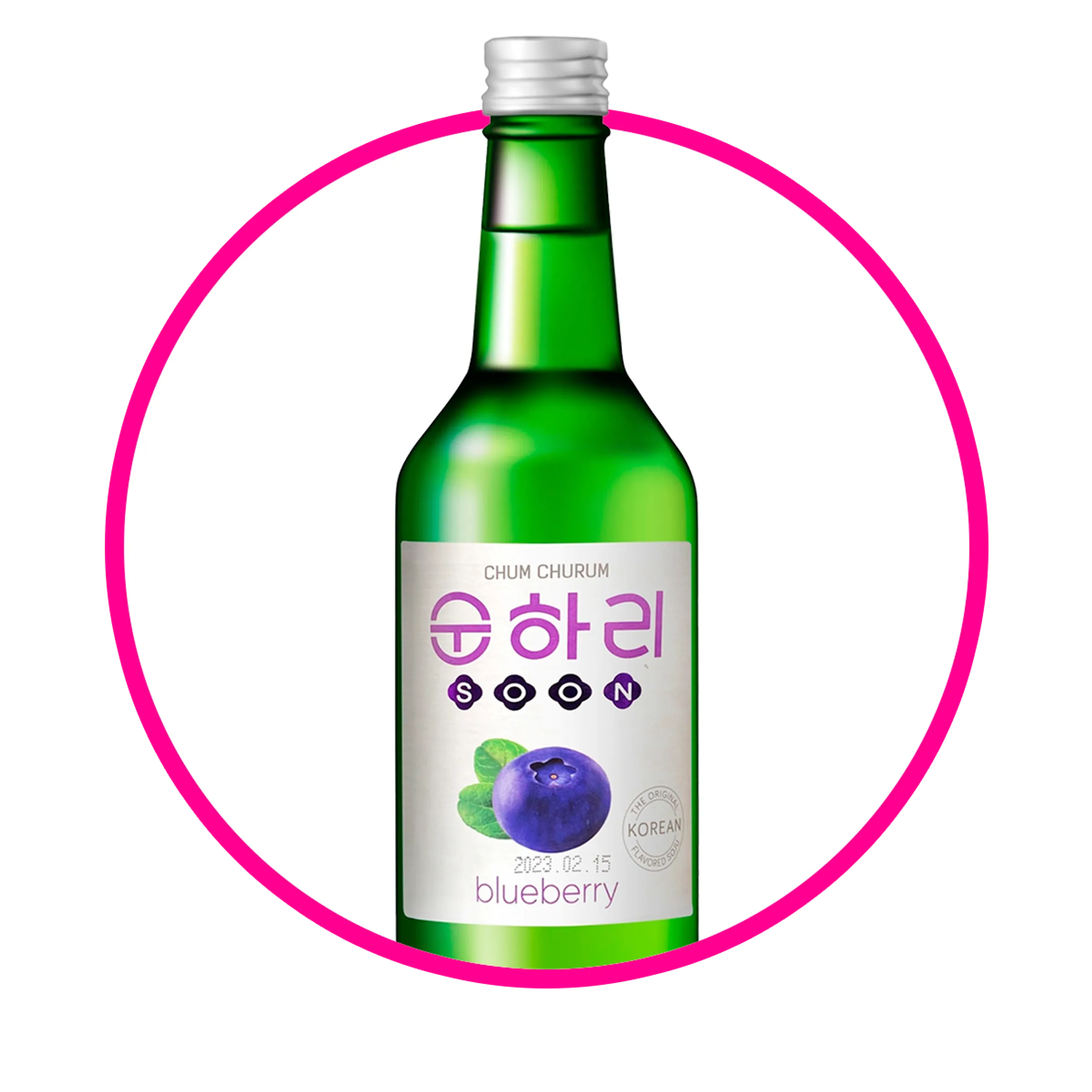 SOJU MORA AZUL ALCHOLICA BOTELLA 360ML - KOKOROCAO | Dulces Internacionales