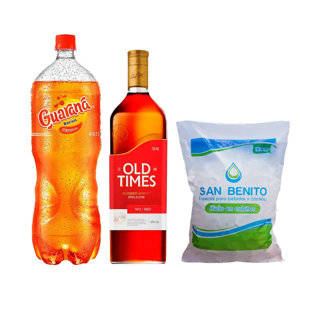 Pack 1 Whisky Old Times Red Label 750Ml + 1 Guaraná Vitaminizada 2Lt ...