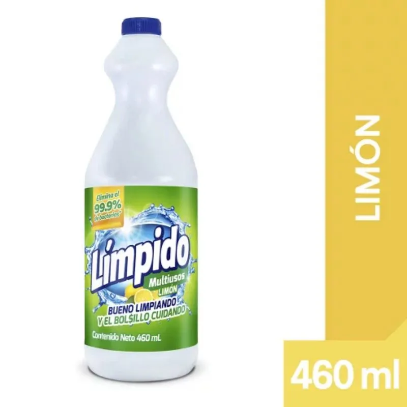 BLANQUEADOR LIMPIDO MULTIUSOS 460ML LIMON - Supermercados La 80 ...