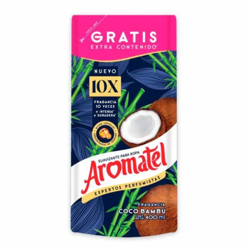 SUAVIZANTE AROMATEL COCO BAMBU 400ML DOYPACK - Supermercados La 80 ...