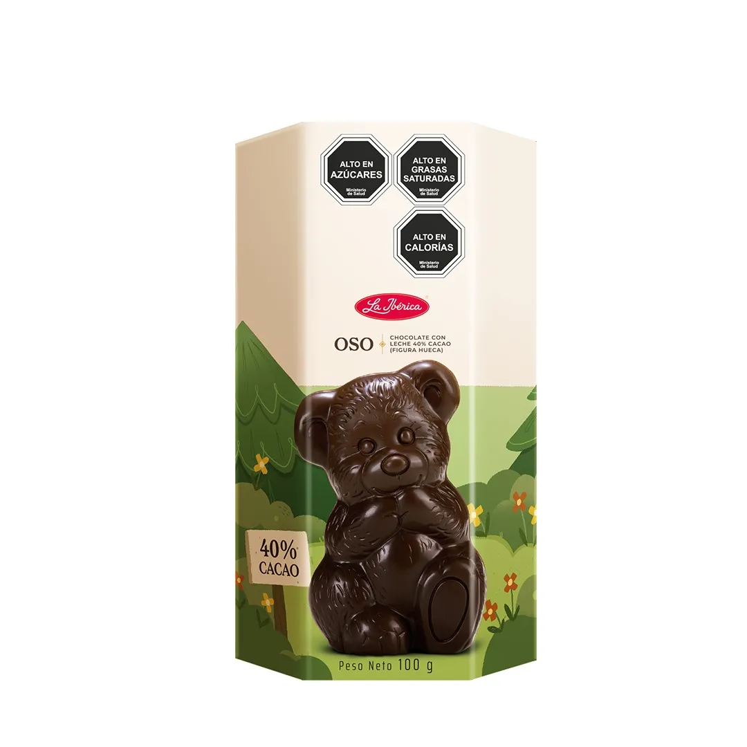 Oso de chocolate con leche x 100 g - La Ibérica - Tienda Online