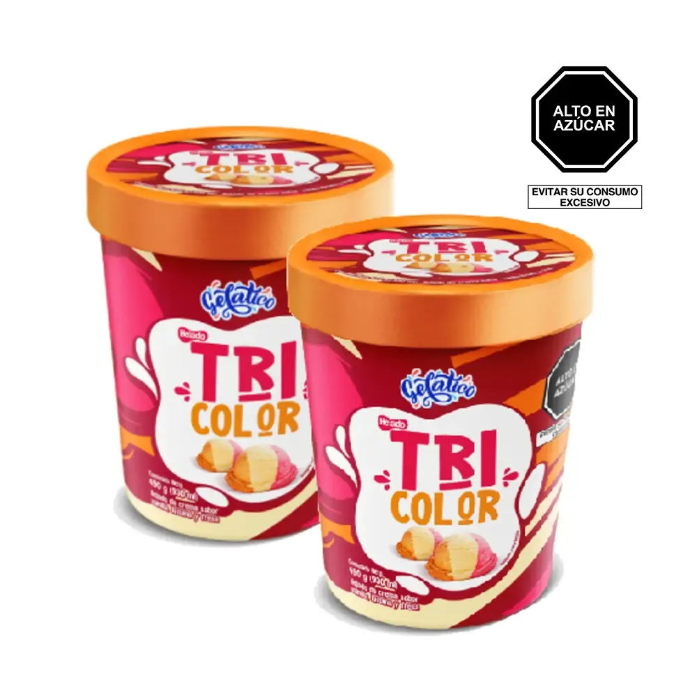 Pack (2 Helado Gelatico Tricolor x 930 Ml) - Tambo | Cada vez más cerca