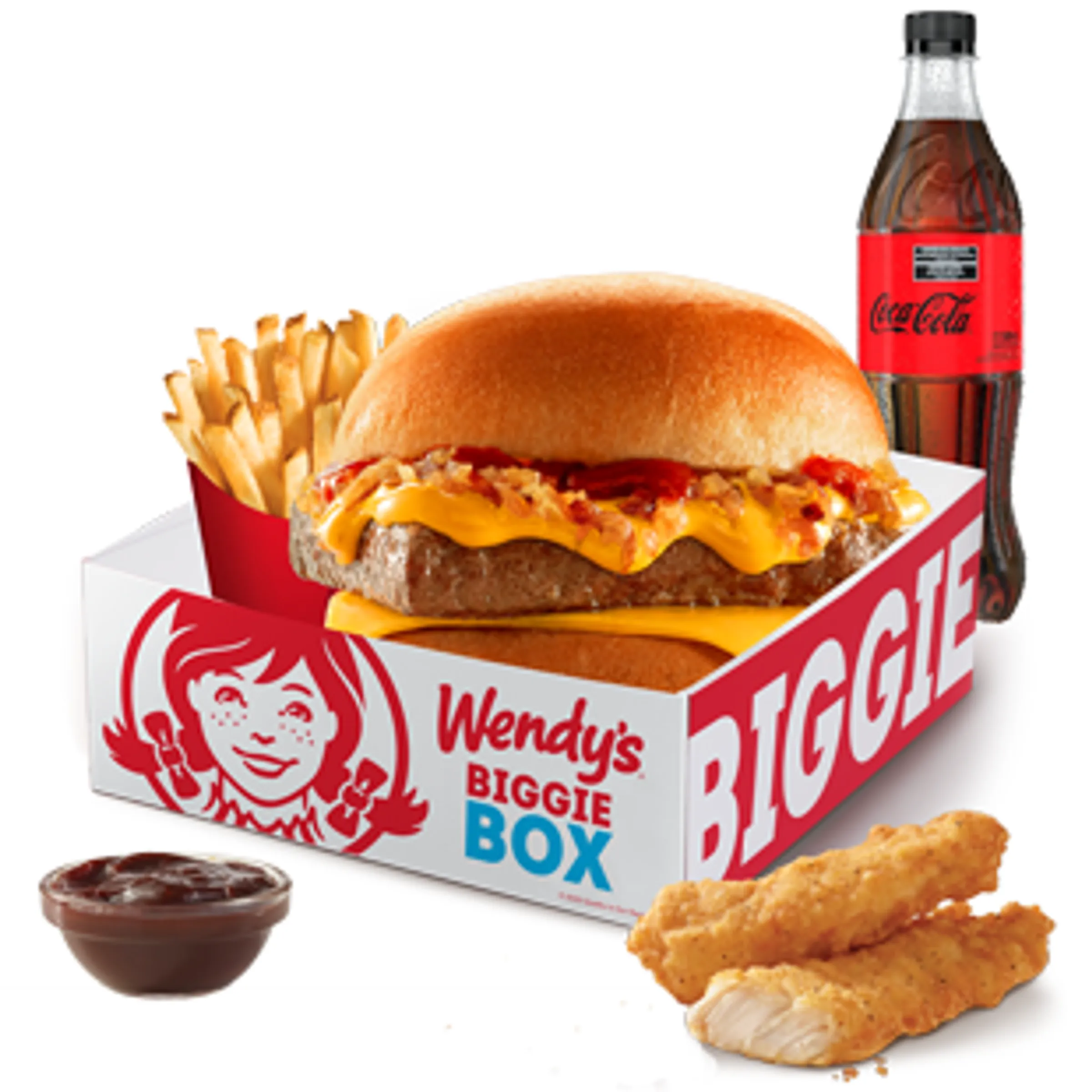 Biggie Box Cheddar Melt tenders - Wendy's Argentina | Calidad es ...